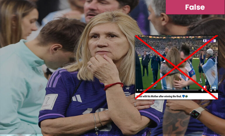 Viral video does not show Lionel Messi hugging his mother after FIFA ...