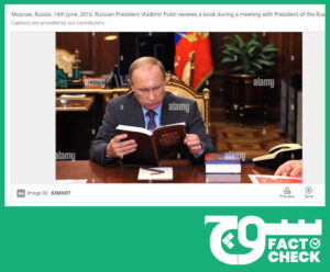Photo does not show Putin reading Imran Khan’s book