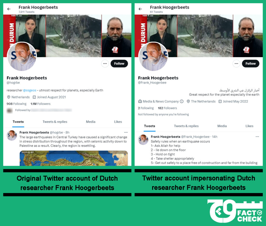 Frank Hoogerbeets: Imposter account posts false info — Soch Fact Check