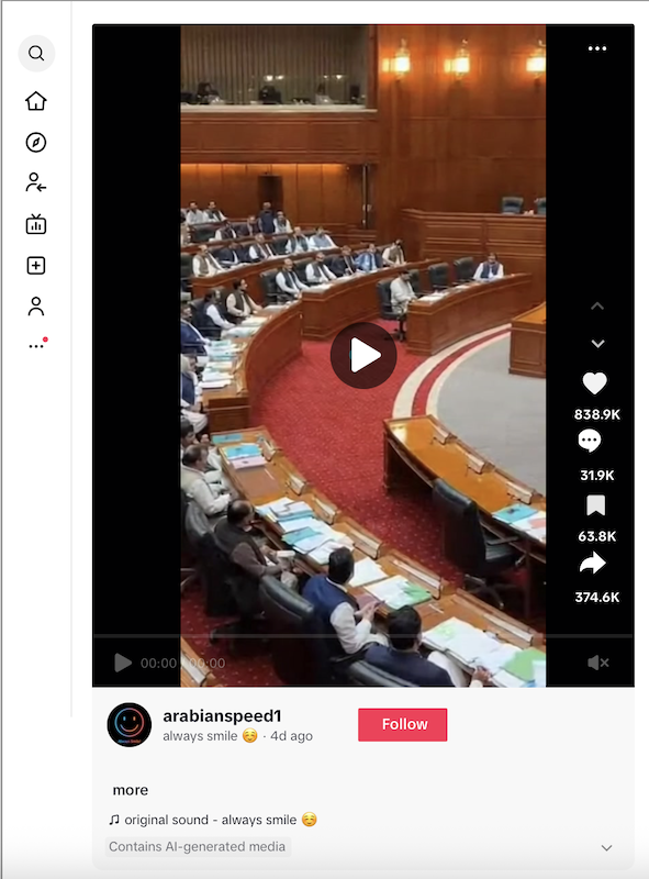 Fake video of a donkey entering the parliament goes viral